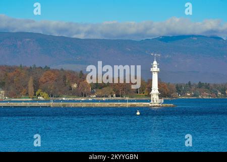 Photography of lighthouse in Geneva in the daytime Stock Photo - Alamy