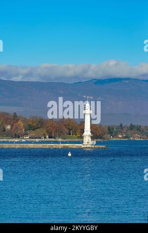 Photography of lighthouse in Geneva in the daytime Stock Photo - Alamy