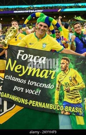 Brazilian fans attend Cameroon v Brazil match of the Fifa World Cup ...