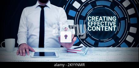 Conceptual display Creating Effective Content. Word for Valuable ...