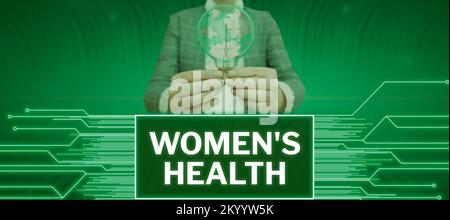 Handwriting text Women's Health. Business showcase Women's physical ...