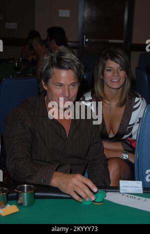 Kato Kaelin & Amber Thompson attend the Caucus for Writers & Producers ...