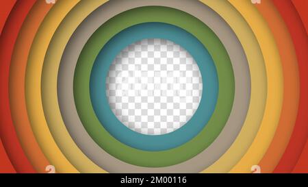 Abstract 1970's 1980's 1960's background with circles element and retro ...