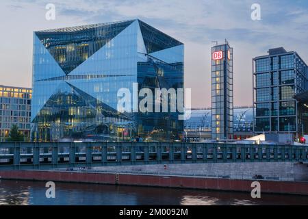 The Cube office building, next to the main railway station and beside ...