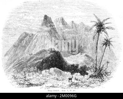 The Horeb Mountains, Bible, Old Testament, Fifth Book Moses Stock Photo ...