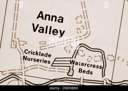 Anna Valley village in Hampshire, United Kingdom atlas map town name ...