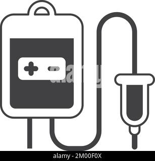 blood packet icon on vector illustration. with white background Stock ...