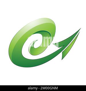 Illustration of Hurricane Shaped Embossed Arrow in Orange Color ...