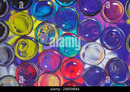 multi colored crystal bubbles, wallpaper abstract background Stock ...
