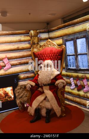 Copenhagen/Denmark/03 December 2022/Coca cola santa claus house and ...