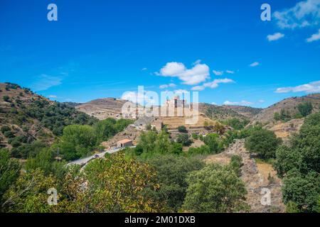 Ruins of the castle. Magaña, Soria province, Castilla Leon, Spain Stock ...