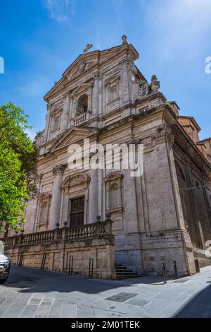 Church of Saint Philip Neri, historic center of Perugia, Italy Stock ...