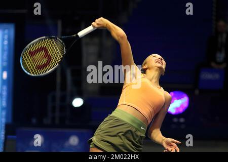 Russian Anastasia Potapova plays against US Coco Gauff during their ...