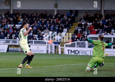 Stockport County's Kyle Wootton scores their sides second goal during ...
