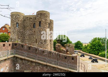 Rye castle with the 14th century medieval Ypres Tower, the keep. built ...