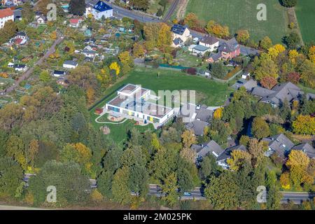 Aerial view, Ahsestrolche sports daycare center, Rhynern, Hamm, Ruhr ...