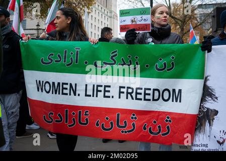 Protest in London for Iranian Women Revolution, to replace Iran's ...