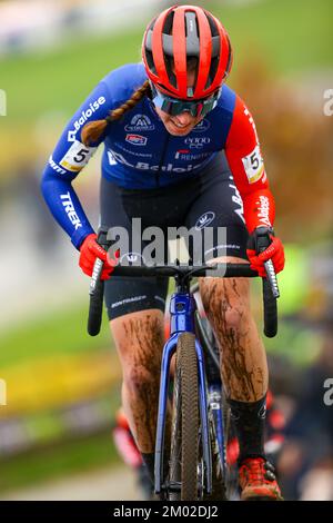 Dutch Shirin van Anrooij pictured in action during the women elite race ...