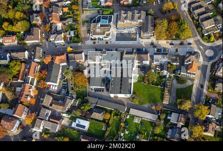 Aerial view, town center, Märkische Straße, Heeren-Werve, Kamen, Ruhr ...