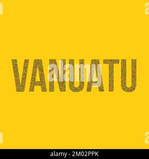 Vanuatu Map Silhouette Pixelated generative pattern illustration Stock ...