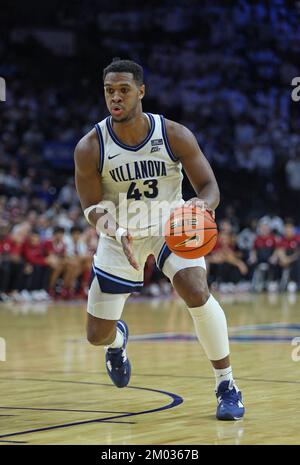 Villanova forward Eric Dixon (43) during an NCAA college basketball ...