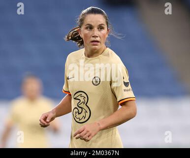 Leicester, UK. 3rd Dec, 2022. Jessie Fleming of Chelsea (C) celebrates ...