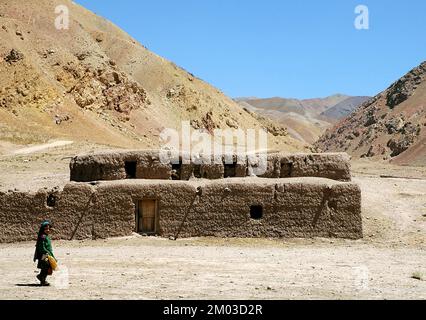 A small village between Chaghcharan and the Minaret of Jam, Ghor ...
