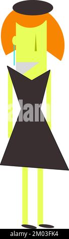 elegant woman thinking Stock Vector Image & Art - Alamy