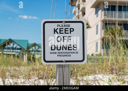 Destin, Florida- Please Keep Off Dunes, Dune Restoration in Progress ...