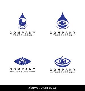 Eye drop logo icon design template Stock Vector Image & Art - Alamy