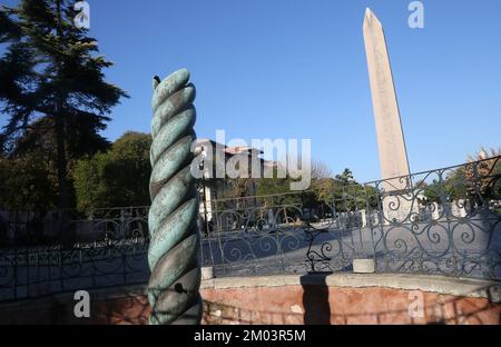 Sultanahmet Hippodrome Square at the Eminonu District in Istanbul ...