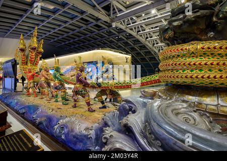 Bangkok, Thailand - November 27, 2022: Churning of the Ocean of Milk ...