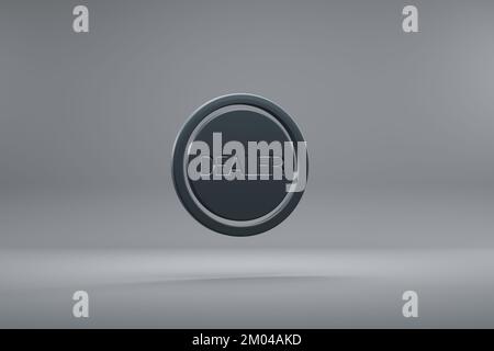 Beautiful illustration Dealer Badge red symbol icons on a grey ...