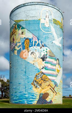 Water Tower Art, George Town, Tasmania, Australia Stock Photo - Alamy