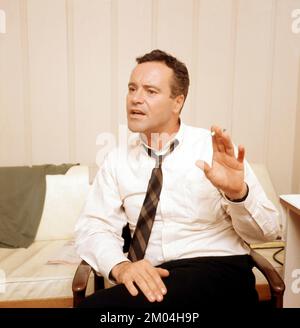 Jack Lemmon. American actor, 1925-2001. Pictured during an American ...