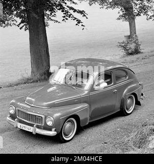 Volvo in the 1960s. The Volvo model PV544 and it's interior in the ...