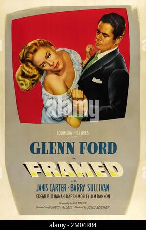 JANIS CARTER, GLENN FORD, FRAMED, 1947 Stock Photo - Alamy