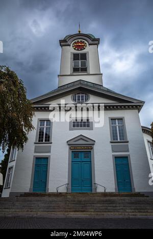 Embrach, Switzerland - October 23, 2022: An open Bible book on a table ...