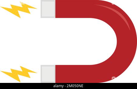 electromagnetic magnet cartoon vector illustration Stock Vector Image ...