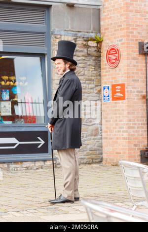 Guide at bristol docks dressed as isambard kingdom brunel in victorian ...