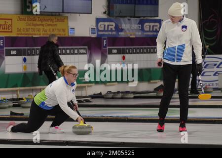 Dumfries, Scotland, 3 December 2022. Gaber Bor Zelinka playing for ...