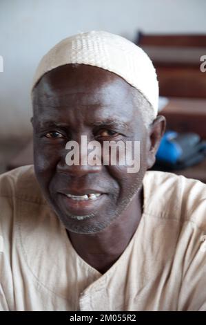 Faces of Africa, man, Bafata, Guinea Bissau - man with short beard and ...