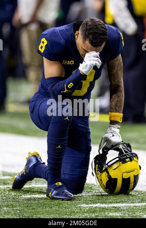 Michigan wide receiver Ronnie Bell poses for a portrait at the NFL ...