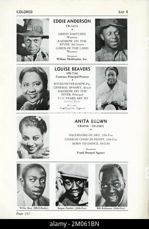 American actors Bill "Bojangles" Robinson, Lena Horne and Cab Calloway ...