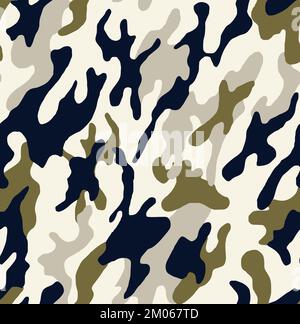 Seamless Army Camouflage, Colored Military Background Ready for Textile ...