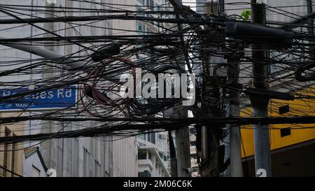 Wiring Sytem in Manila, Philippines Stock Photo - Alamy