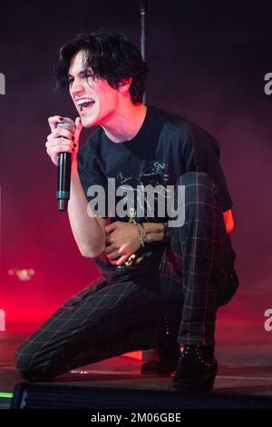 San Jose, USA. 03rd Dec, 2022. Jax performs during 99.7 Now's Poptopia ...