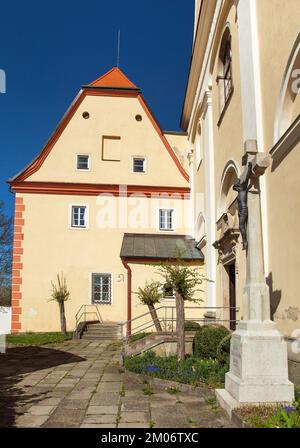 Monastery Dacice, Bohemian and Moravian Highlands, Czech Republic Stock ...