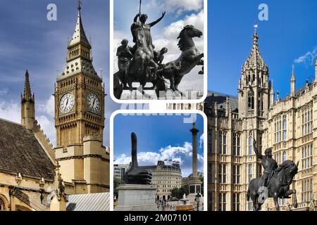 Some iconic monuments of London capital of the UK, one of the most ...