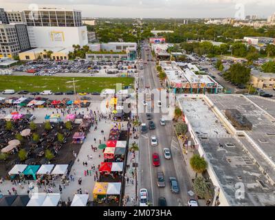 Aerial photo Art Basel weekend Miami Beach 2022 Stock Photo - Alamy